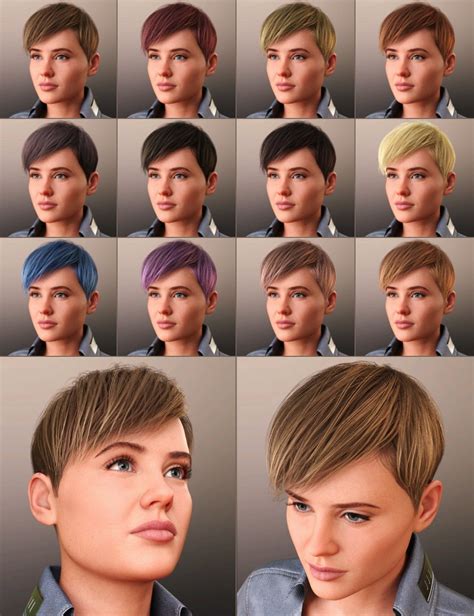 Mary Expressions And Mary Hair For Alfan Mary Hd Daz 3d