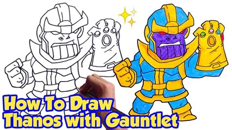 How To Draw Thanos Gauntlet How To Draw Thanos Infintity Gauntlet