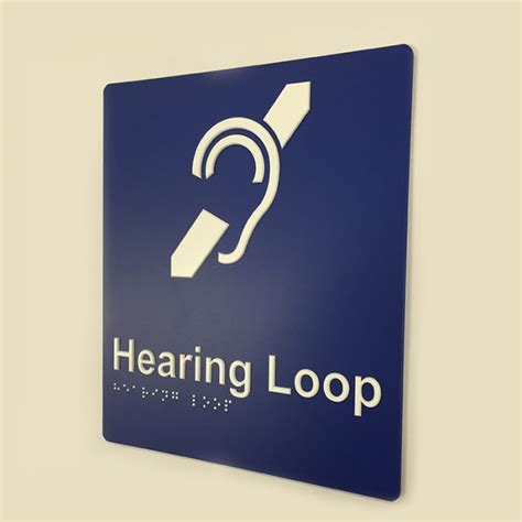 Hearing Loop Sign Braille Signs Direct