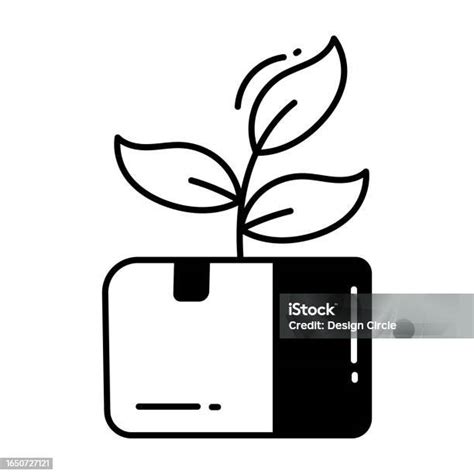 식물 상자 낙서 아이콘 디자인 그림입니다 흰색 배경에 생태 기호 Eps 10 파일 0명에 대한 스톡 벡터 아트 및 기타 이미지 0명 가구 개념 Istock
