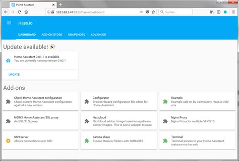 Roadmap Improve Hassio Frontend · Issue 301 · Home Assistant Supervisor · Github