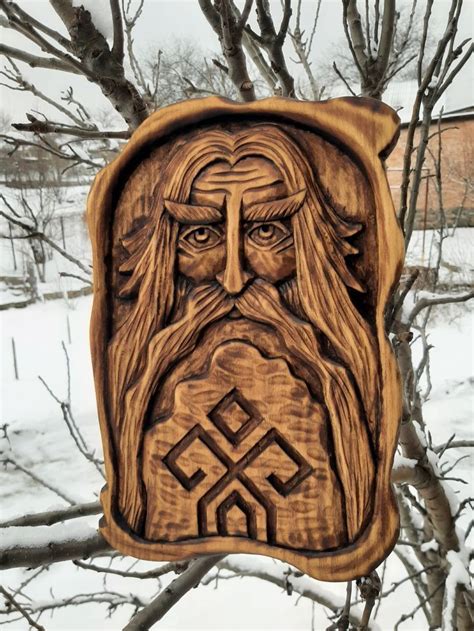 Деревяне панно «Чур Варіант №2 Словянська міфологія продаж ціна у Кіровоградській області