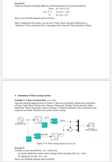 Solved Exercise 4 Check The Linearity Including Additivity