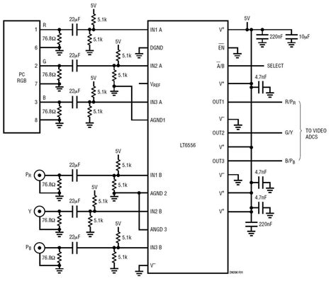 Input Video Selector And Adc Driver For Multimedia Display System Circuit Collection アナログ・デバイセズ