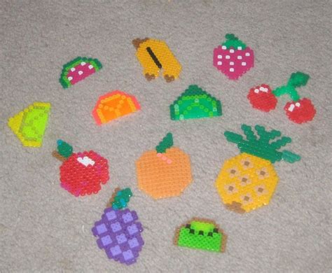 Fruit Perler Bead Patterns For Beading Crafts