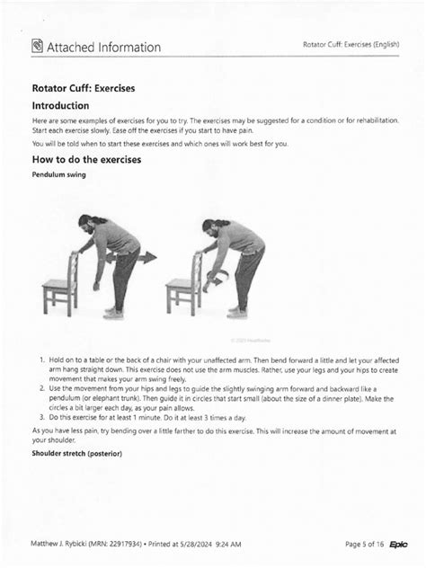 Rotator Cuff Exercises 2024 Pdf