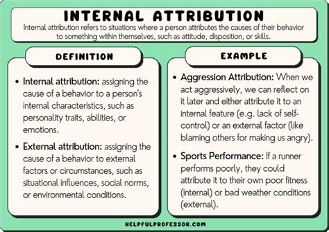 Internal Attribution Examples And Definition