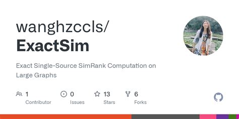 Github Wanghzcclsexactsim Exact Single Source Simrank Computation