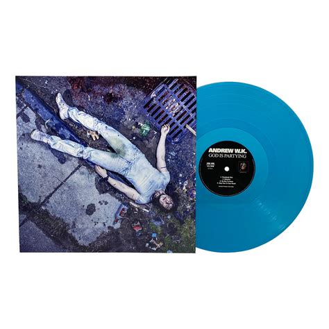 Andrew W K God Is Partying Limited Turquoise Vinyl Lp Poster