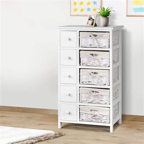 5 Chest Of Drawers With 5 Baskets May Artiss