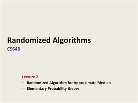 Lecture 2 Cs648 Ppt