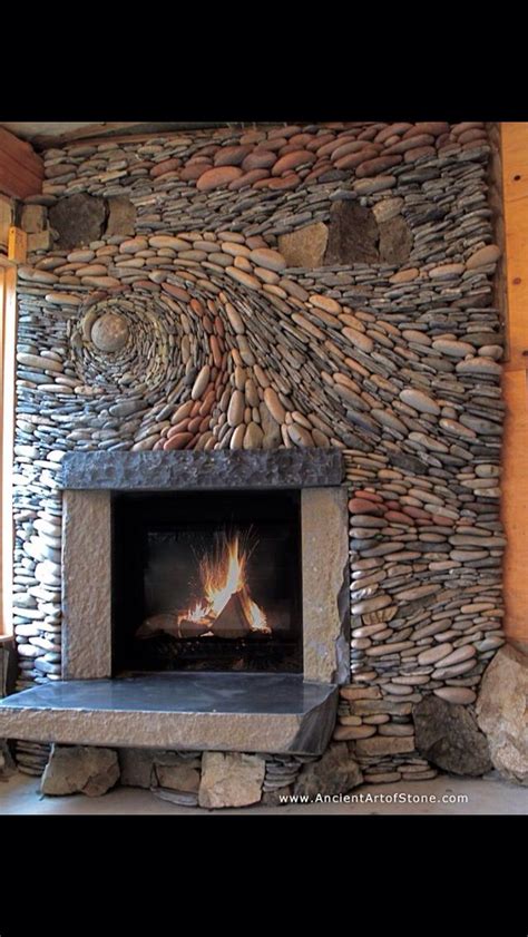 Awesome Fireplace River Rock Fireplaces Rock Fireplaces Fireplace