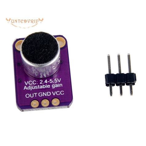 『untedvrip』gy Max4466 เซนเซอร์ขยายเสียงไมโครโฟนไฟฟ้า พร้อมตัวรับสัญญาณ ปรับได้ Shopee Thailand