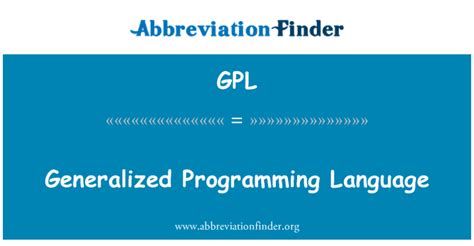 Gpl Står For Generaliseret Programmeringssprog Generalized