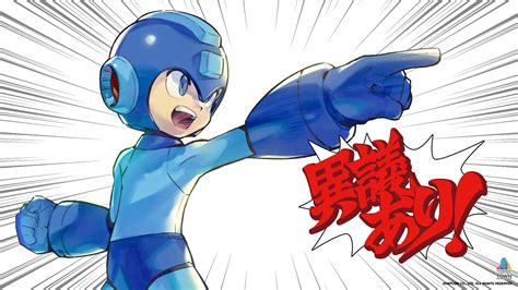Mega Man And Capcom Characters Say Objection In New Wallpapers