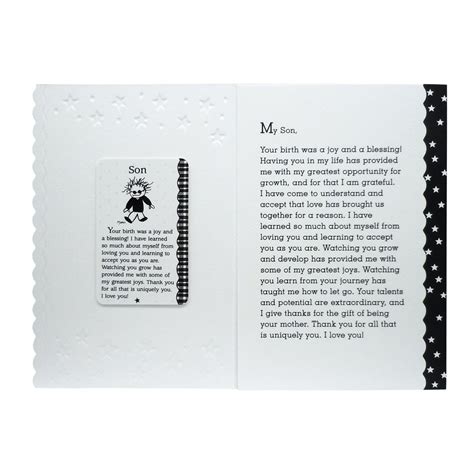 “son” Greeting Card And Wallet Card Set By Marci Kards Plus