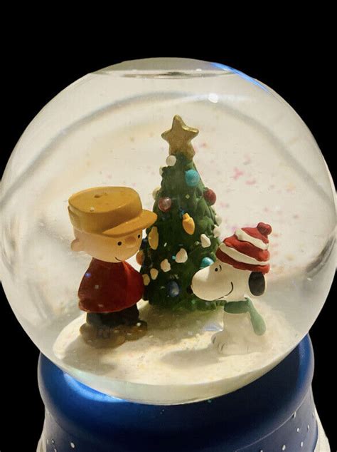 Mavin Peanuts Musical Snow Globe 50th Anniversary Hallmark Charlie Brown Snoopy Works