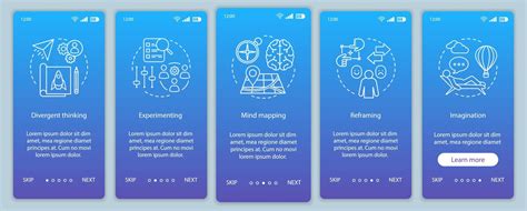 Professional Qualities Onboarding Mobile App Page Screen Vector