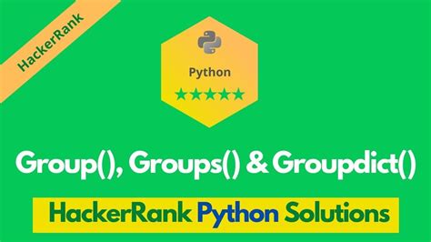 Hackerrank Group Groups And Groupdict Problem Solution In Python