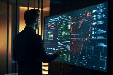 Premium Ai Image Innovative Male Software Engineer Standin