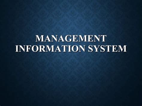 Mis Ppt Ppt