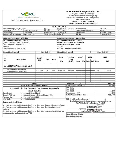 080 Invoice Infrared Ember Detector Pdf Payments Taxes