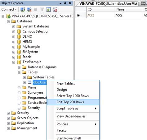 Create Database In SQL Server Management Studio