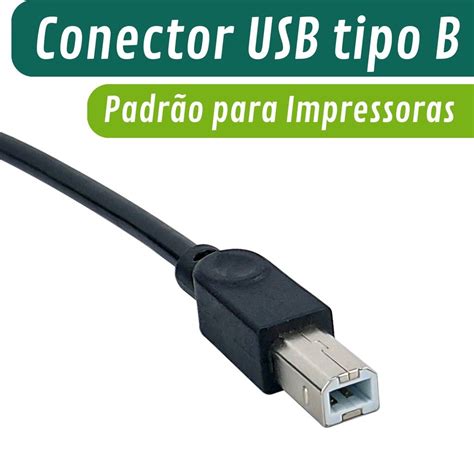 Cabo Usb Tipo B 1 8 A 5 Metros Impressora Scanner Interface De áudio Bateria Eletrônica Teclado