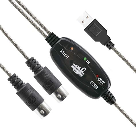 DIGIFLEX USB Midi Cable Lead Adaptor For Musical Keyboard To PC Laptop Amazon Co Uk Musical