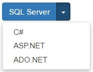 Sql Server Net And C Video Tutorial Bootstrap Split Button Dropdown