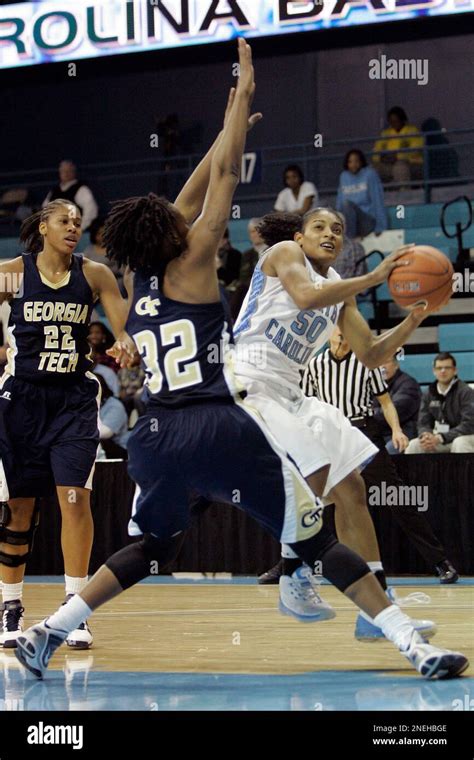 North Carolinas Italee Lucas 50 Drives Past Georgia Techs Chelsea