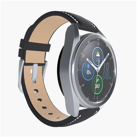 Samsung Galaxy Watch 3 - Classic Mystic Silver model - TurboSquid 1934944