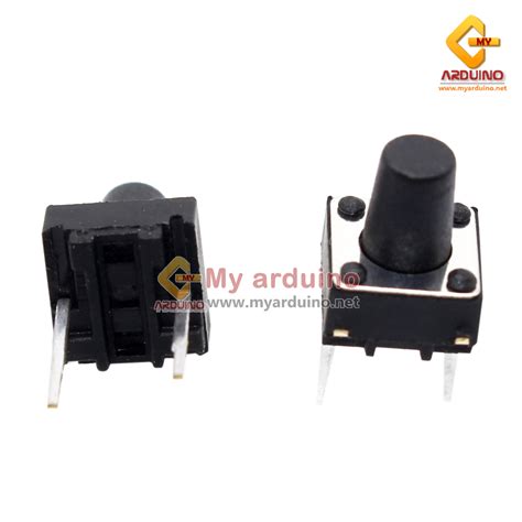 Micro Switch Button ไมโครสวิตช์กดติดปล่อยดับ 2ขา 6x6x8mm ขาย Arduino อุปกรณ์ Arduino คุณภาพดี