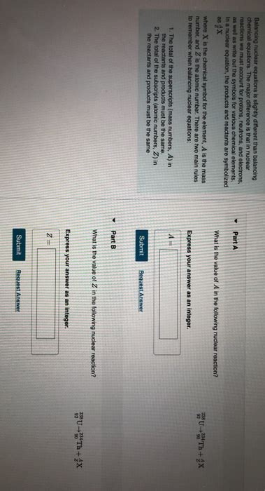Solved Balancing Nuclear Equations Is Slightly Different
