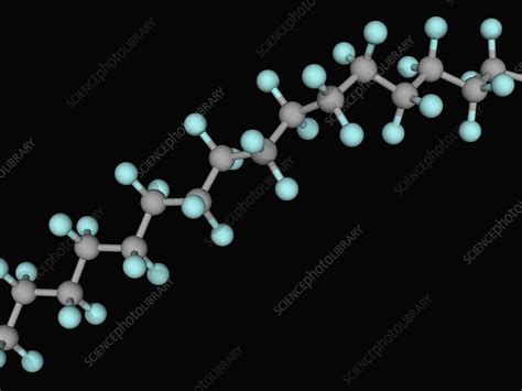 Polytetrafluoroethylene Ptfe Molecule Stock Image F0045951