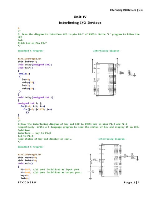 Unit Iv Interfacing I O Devices 1 Pdf