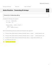 Traversing D Arrays Understanding Code Segments Course Hero