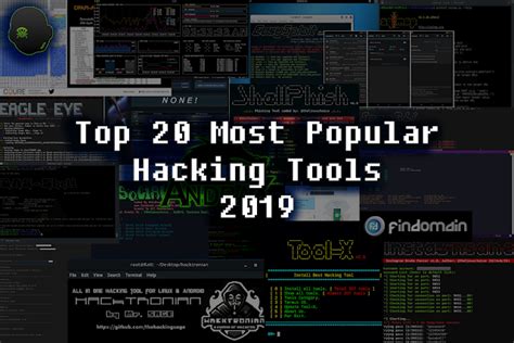 Top 20 Most Popular Hacking Tools In 2019