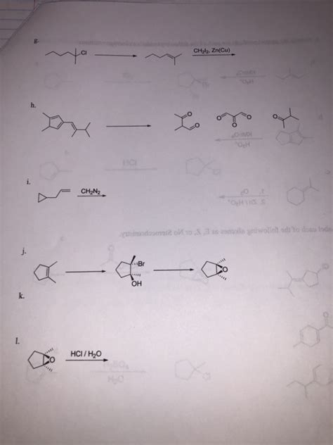 Solved Identify All Missing Reactant Reagents Or Major Chegg Com