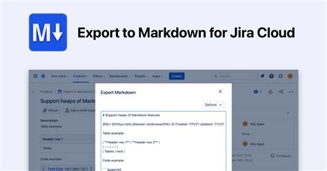 Atly Apps Export To Markdown For Jira Cloud
