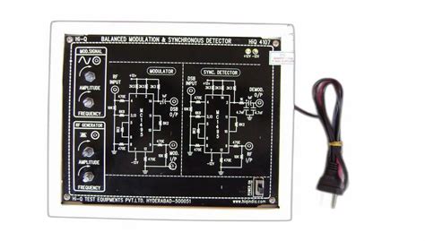 Analog Usb Balanced Modulation And Synchronous Detector Hiq 4107 For Laboratory At ₹ 3500 Piece