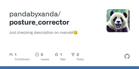 GitHub Pandabyxanda Posture Corrector Just Checking Description On Maindd