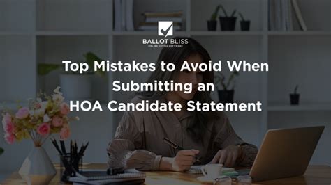 Success Page Hoa Candidate Statement Template Ballot Bliss