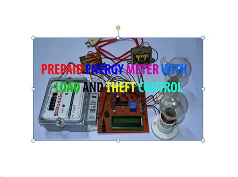prepaid energy meter using gsm with load and theft control projectronics