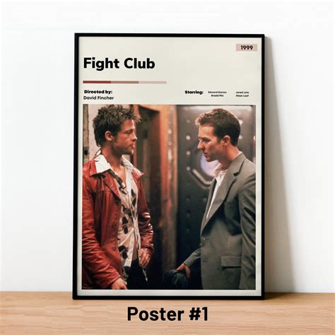 Fight Club Poster Fight Club Print Fight Club Decor Fight Club Wall