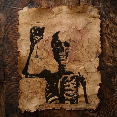 Skeleton Art Skelton Toast Graphic Instant Download Skeleton Image