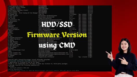 Mastering Cmd Unveiling Hddssd Firmware Versions Step By Step Guide Saman Tech Youtube Mastering Cmd Unveiling Hddssd Firmware Versions Step By Step Guide Saman Tech Youtube