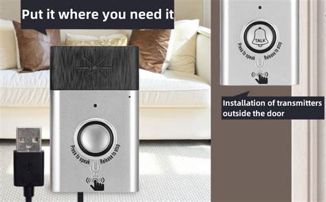 tosuny wireless voice 2way intercom doorbell with builtin speaker home