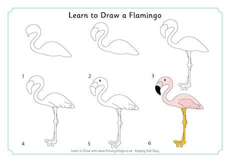 Learn To Draw A Flamingo