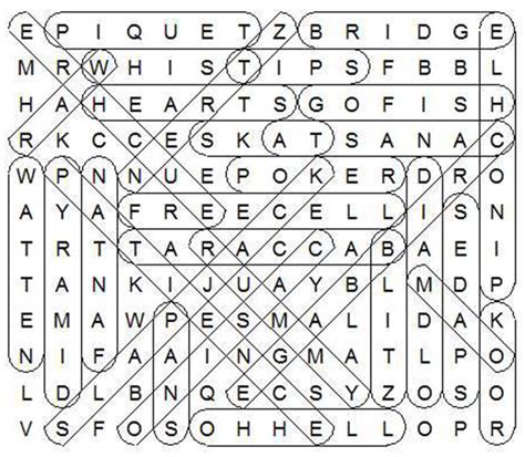10 Free Printable Word Search Puzzle Solutions